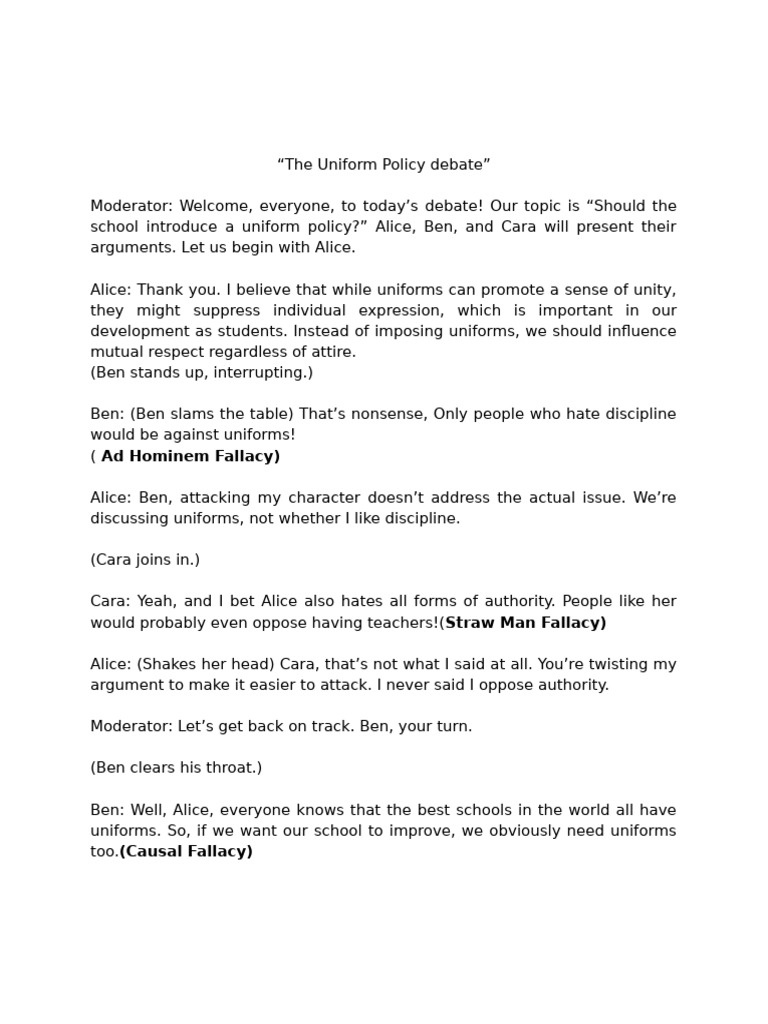 FALLACY STORY | PDF | Fallacy | Argument FALLACY STORY | PDF | Fallacy | Argument