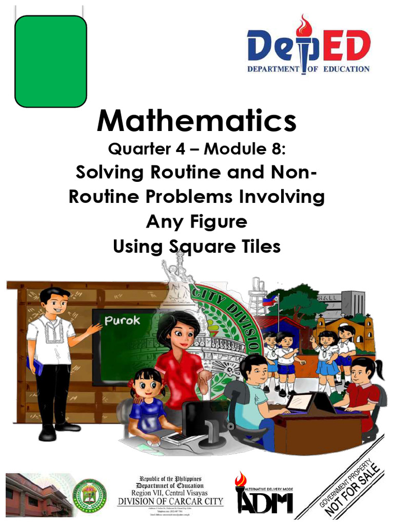 SSC Math 2 q4 Module 8 WK 8 v.01 CC Released 25may2021 1 | PDF | Length | Area