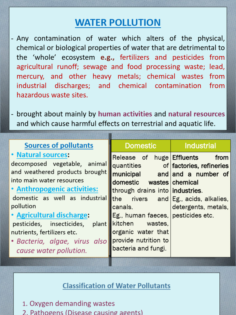 Water Pollution | PDF | Sewage Treatment | Water Pollution