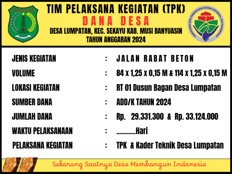 Papan Proyek 120x90 CM | PDF