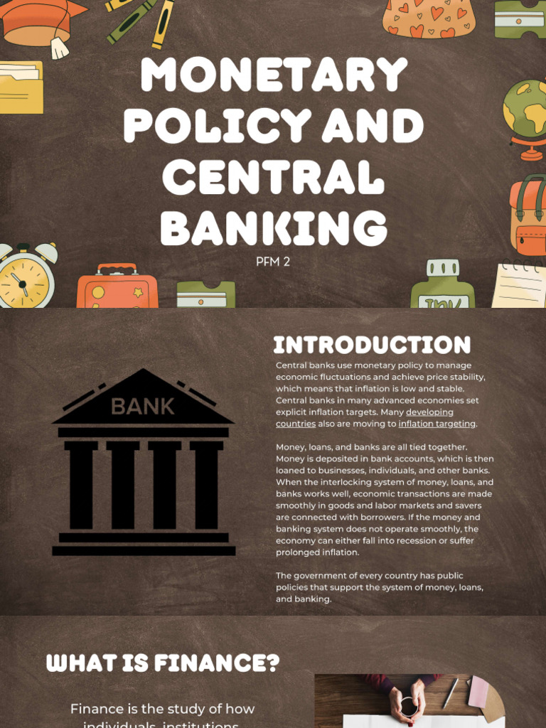Monetary Policy and Central Banking PFM 2 - Compressed | PDF