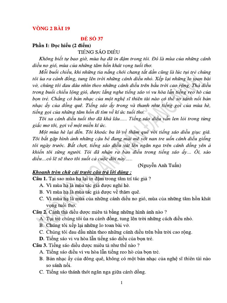 Vòng 2 Bài 19 - Anti | PDF