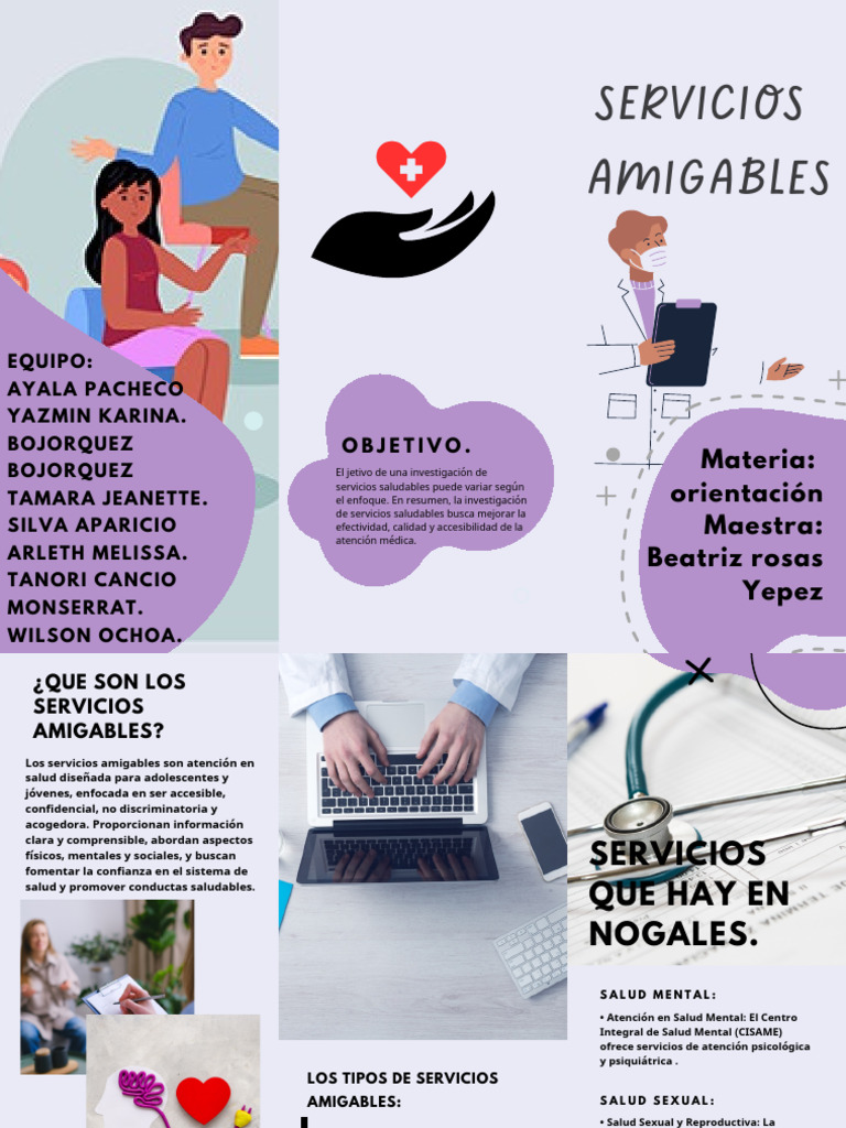 Science Fair Brochure in Blue and Mint Green Illustrative Photocentric ...