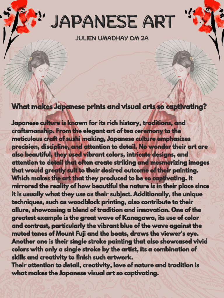 Umadhay-Japanese Art - Class Activty | PDF | Social Science | Home & Garden