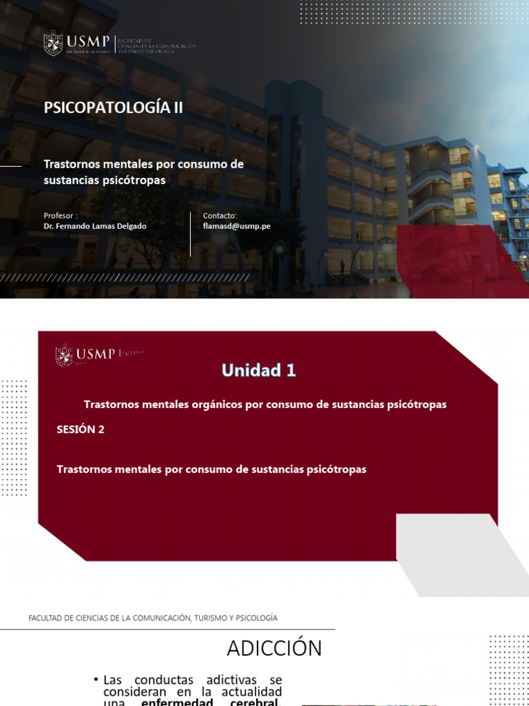 Trastornos Mentales por Drogas | PDF | La dependencia de sustancias | Drogas