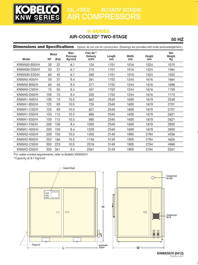 KNW Ac50h | PDF | Manufactured Goods | Mechanical Engineering