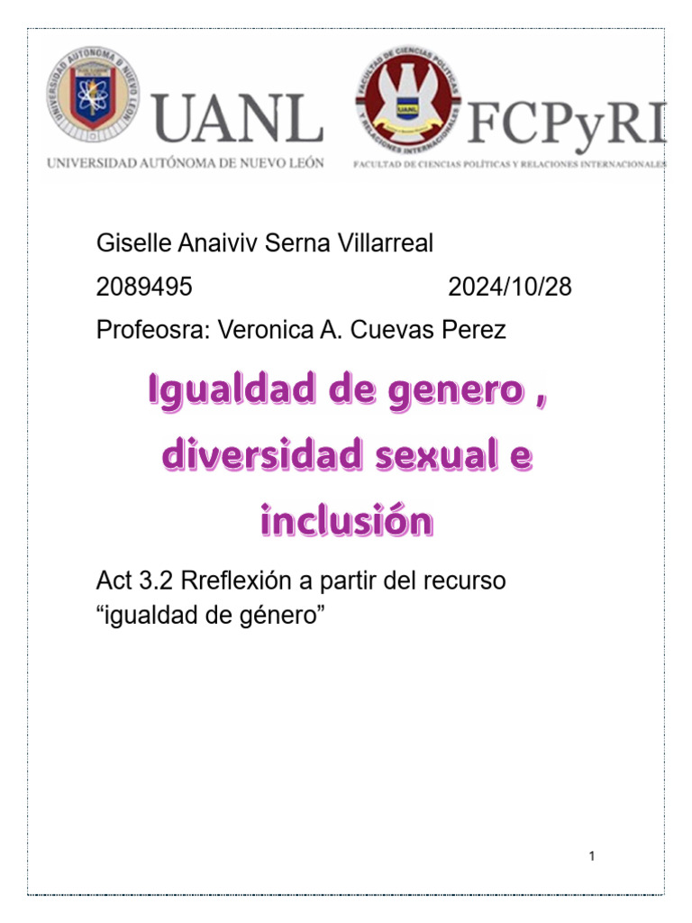 Act3 2-Gasv | PDF | Violencia | Discriminación