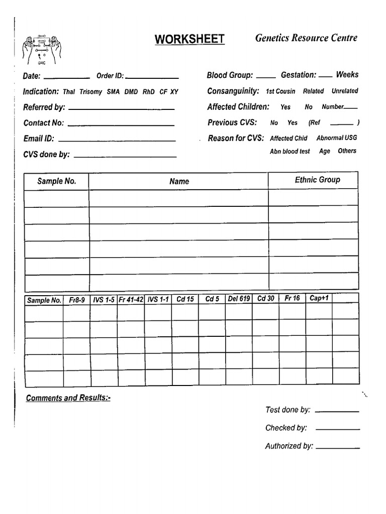 CVS Form | PDF