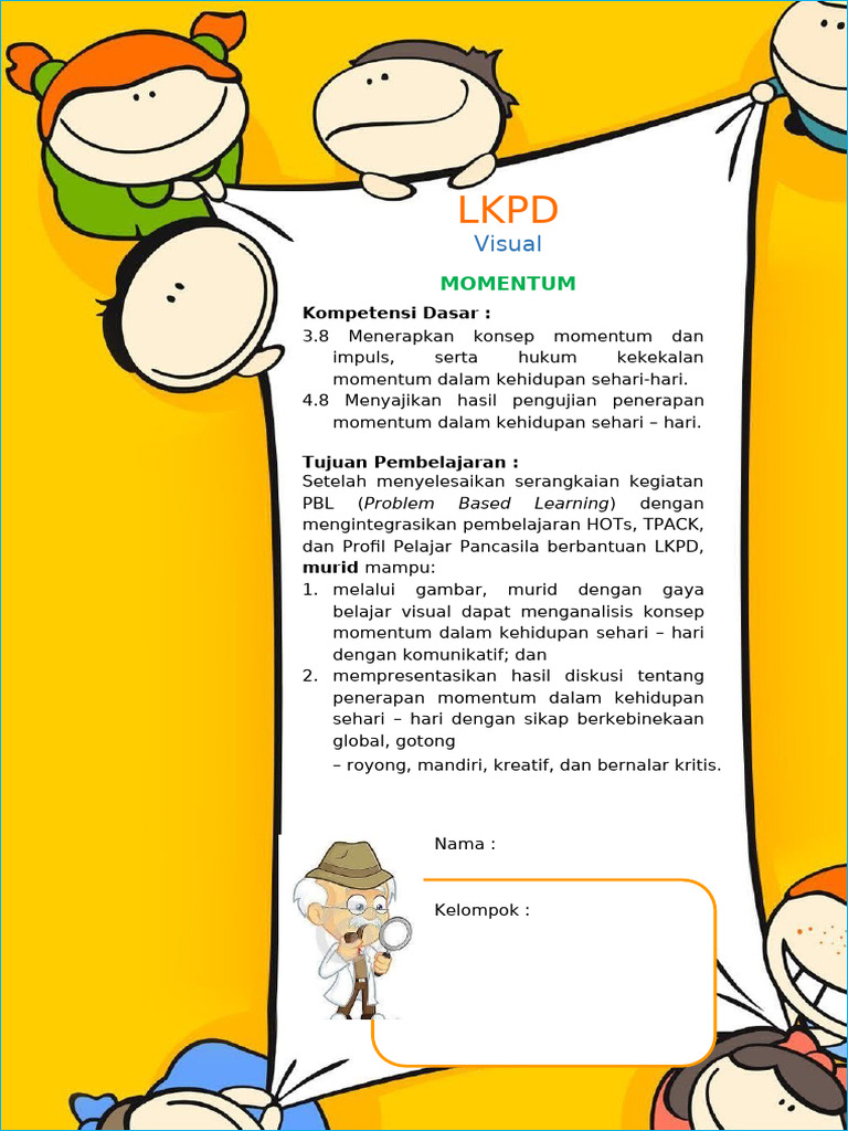 LKPD Diferensiasi Visual | PDF