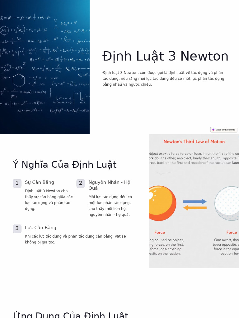 DJinh Luat 3 Newton Tuong Tac Va Chuyen Djong | PDF
