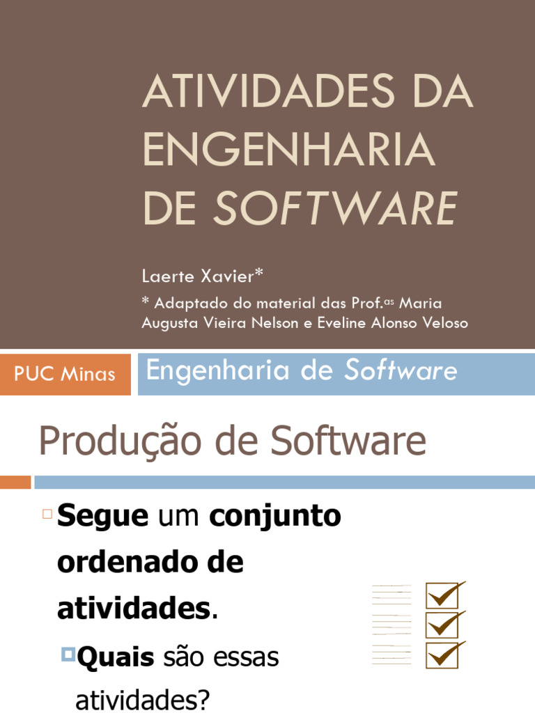 Atividades Essenciais em Engenharia de Software | PDF | Engenharia de Software | Programas