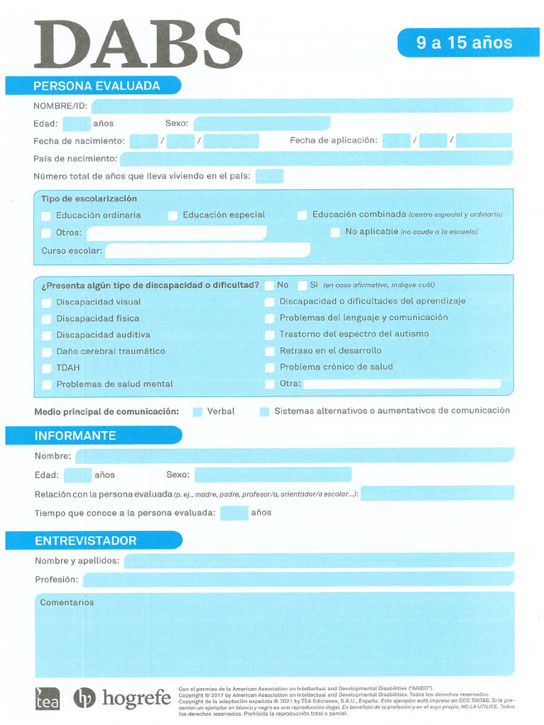 Dabs 9 A 15 Años | PDF