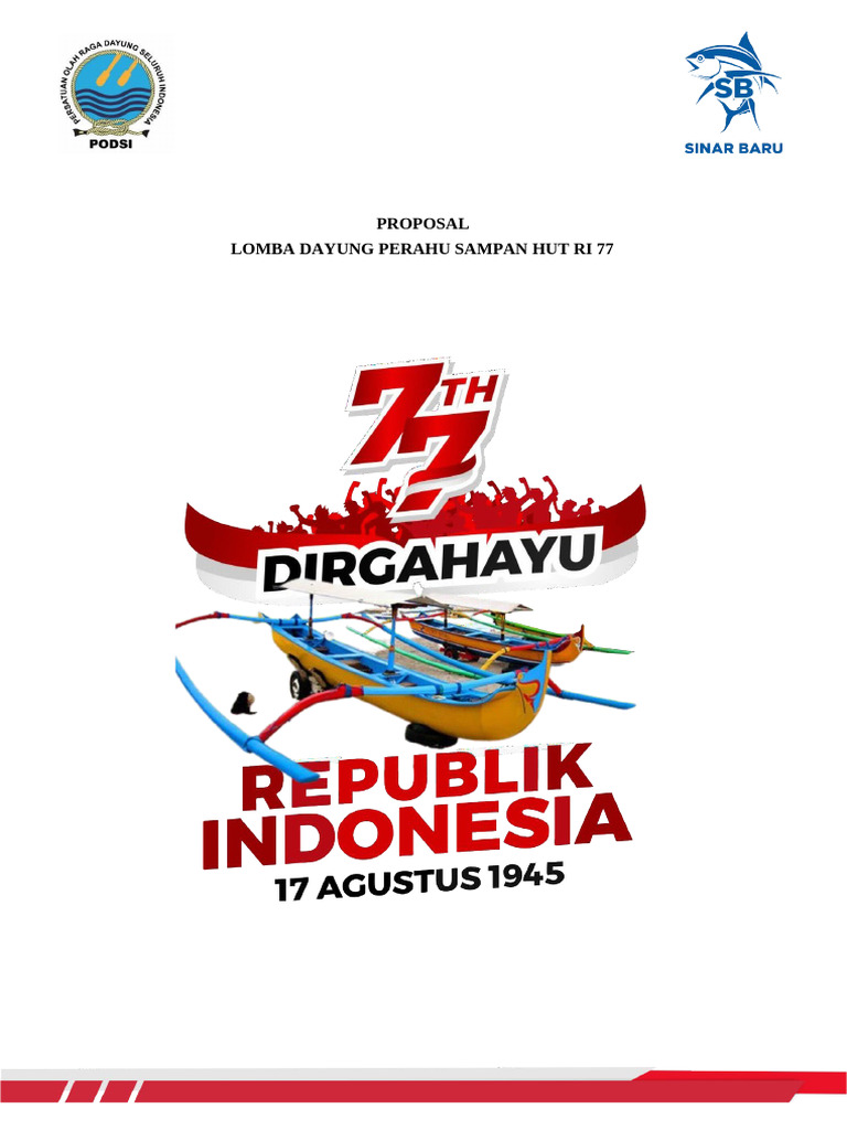 Proposal Lomba Dayung Sampan | PDF