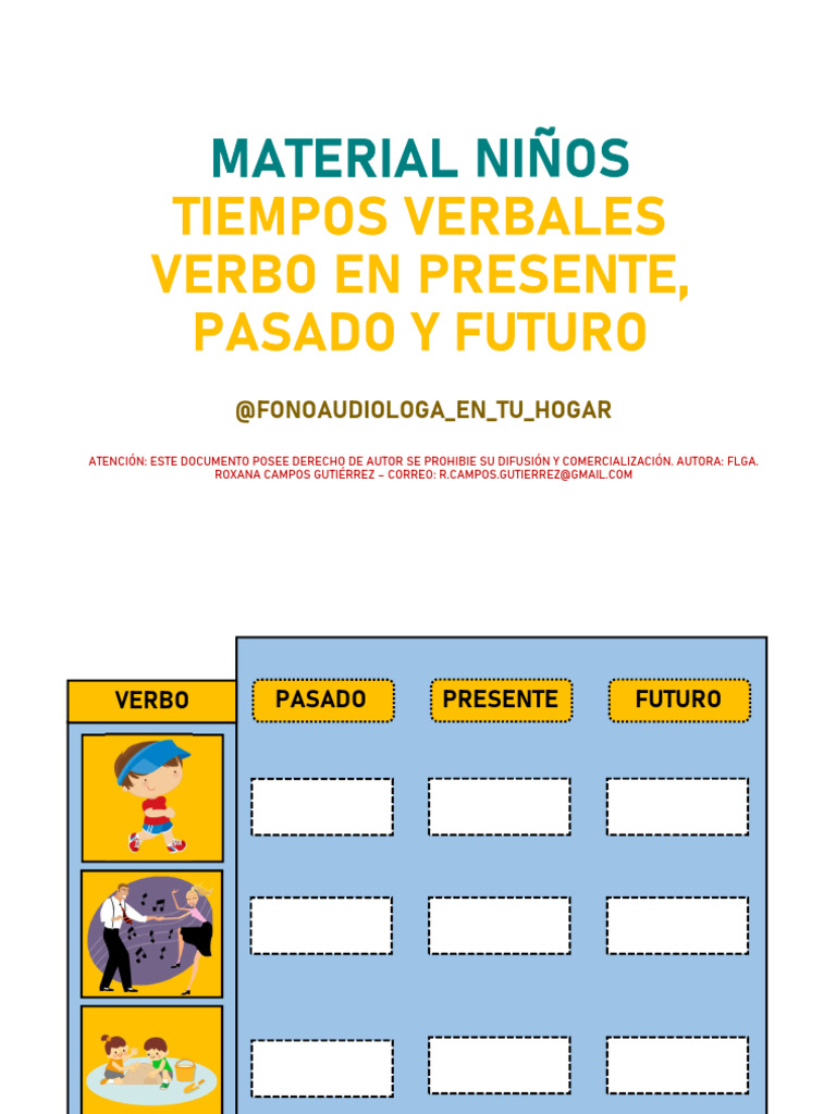 Producto 49. Verbos Presente, Pasado, Futuro | PDF