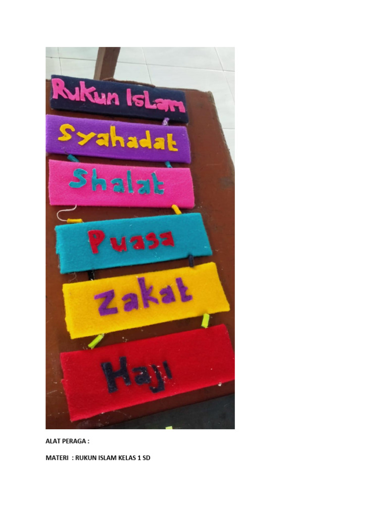 Alat Peraga Rukun Islam | PDF