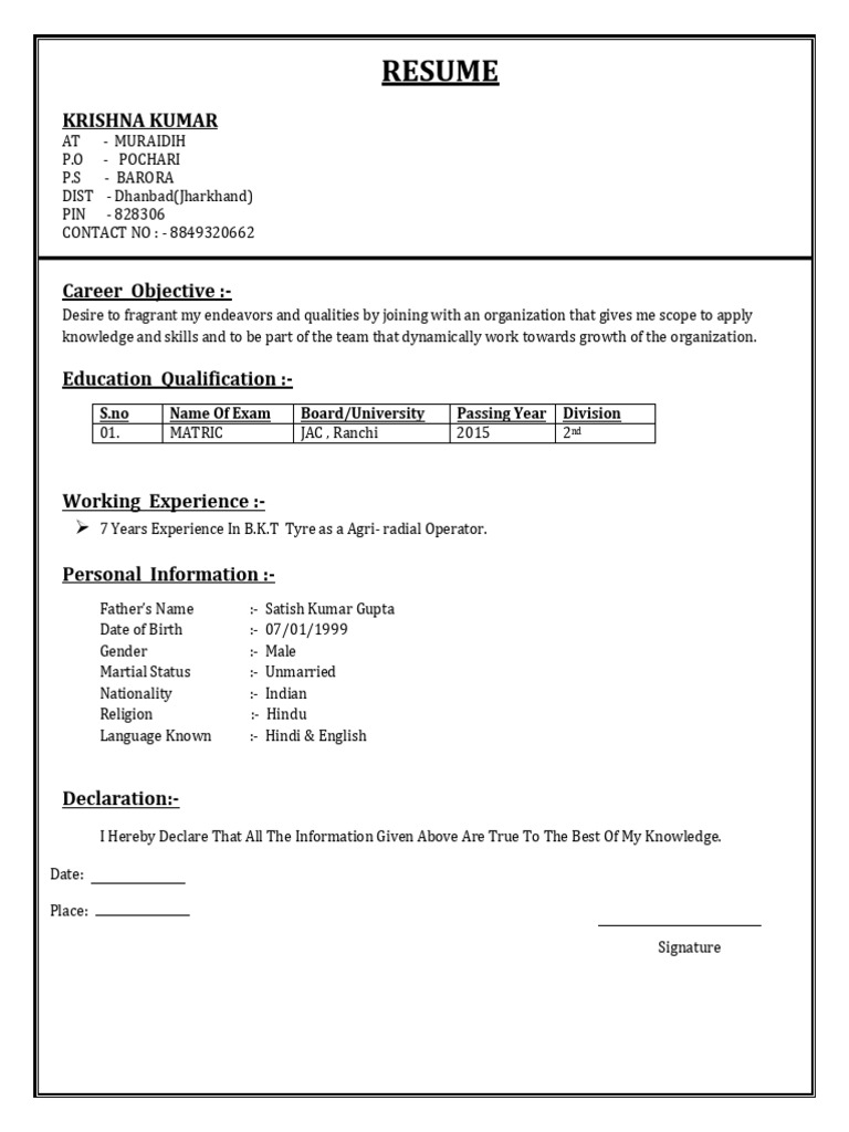 Resume Krishna | PDF