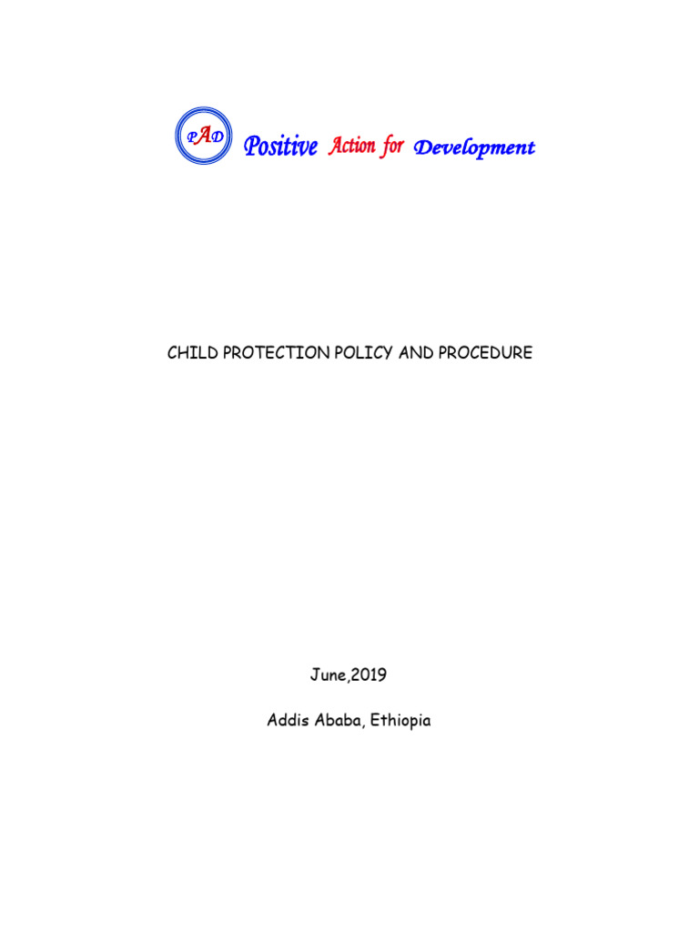 Policy On Child Protection | PDF | Child Abuse | Child Protection