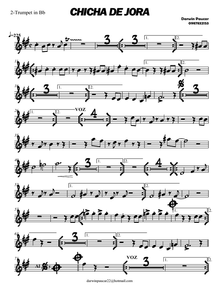 De Jora Hombre - 2-Trumpet in BB | PDF