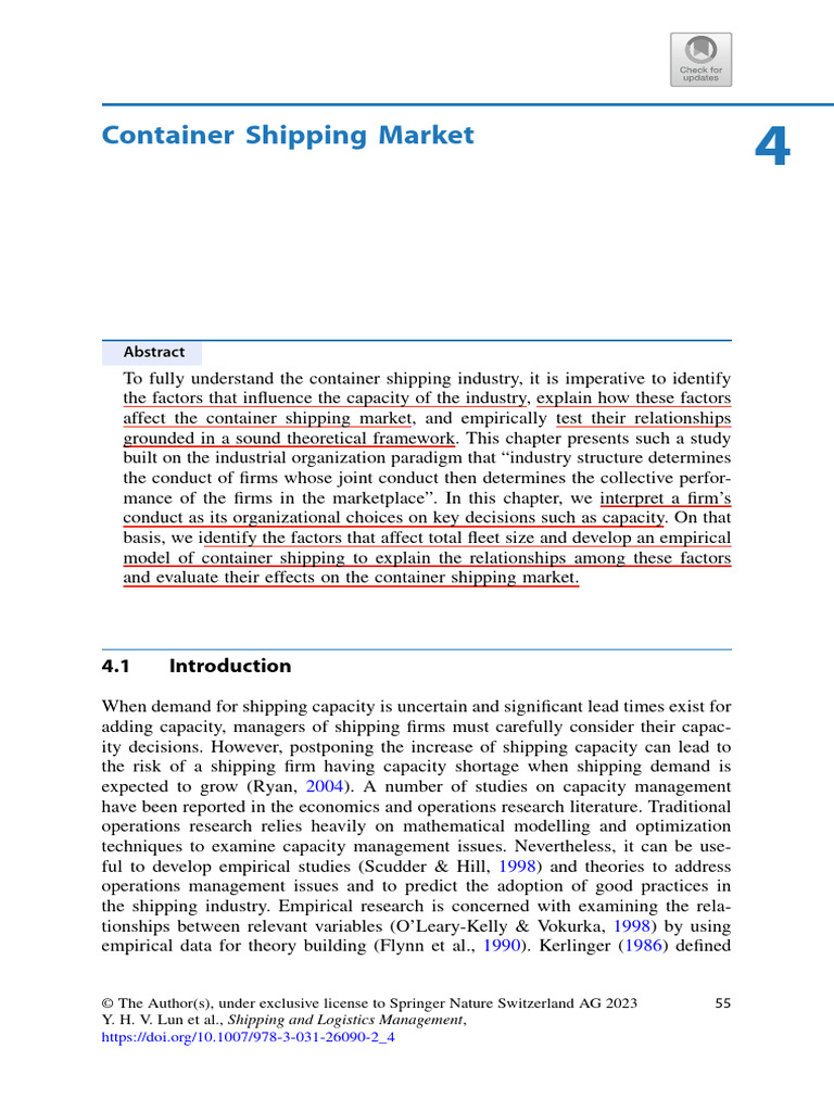 Book 2 Shipping and Logistics Management Springer 2023 | PDF | Freight ...