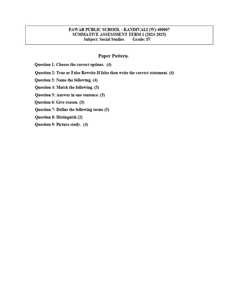 Ss Paper Pattern | PDF