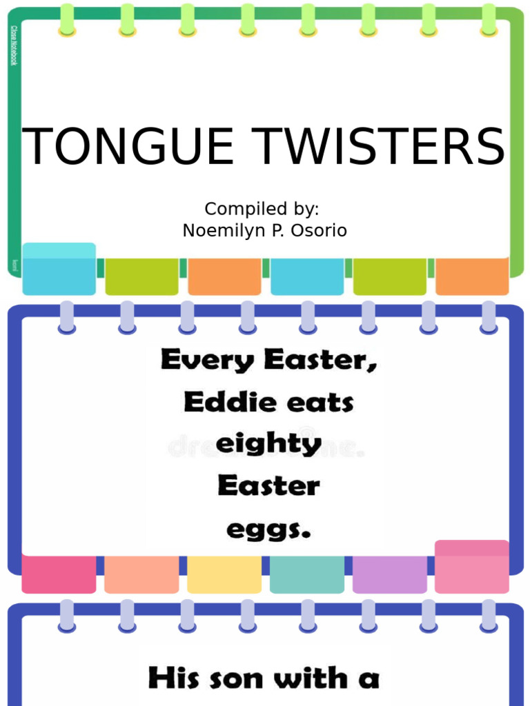 TONGUE TWISTERS | PDF