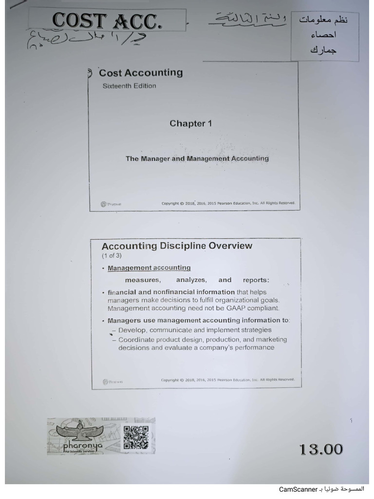 Cost Acc. Ch1 DR Amal | PDF