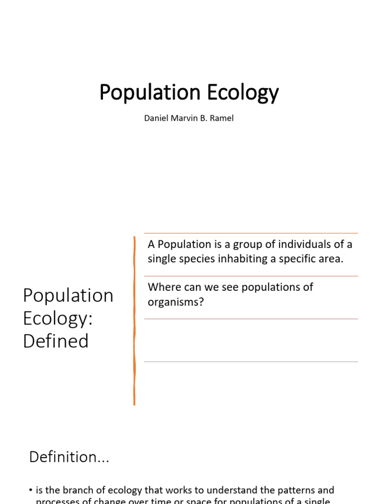 Population Ecology 1S 24 25 | PDF | Ecological Niche | Ecology