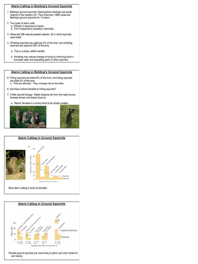 Lecture 18 Kin recognition 4 slides per page | PDF | Biological Evolution | Evolutionary Biology