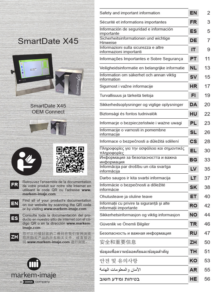 SDX45 Safety Instructions | PDF