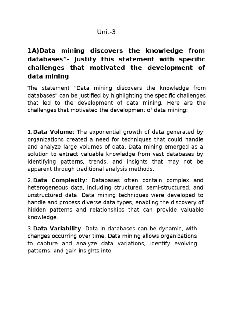 Unit-3 DMDW | PDF | Statistical Classification | Machine Learning