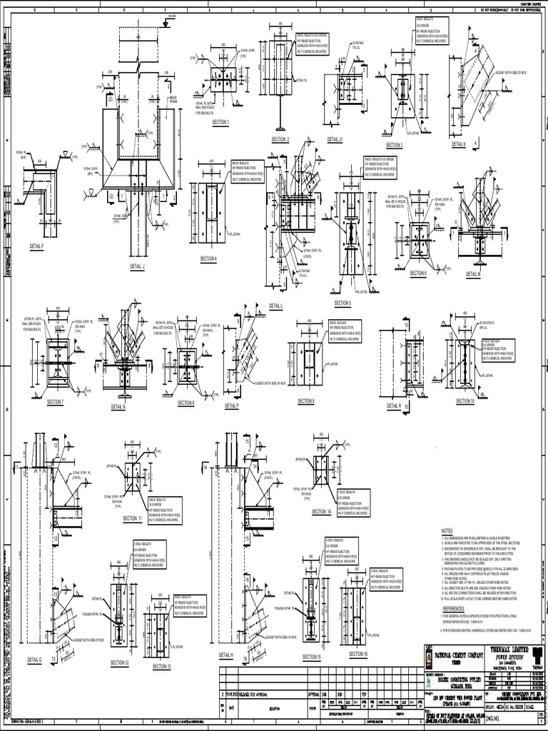 DETAILS OF DUCT PLATFORMS AT +20.400, +25.500, +68.200,+71.000,+77.800 ...