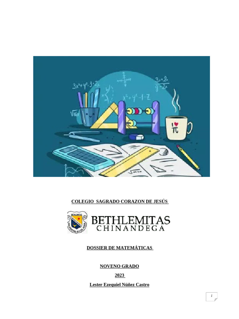 Dossier IC Matematica 9° | PDF | Raíz cuadrada | Factorización