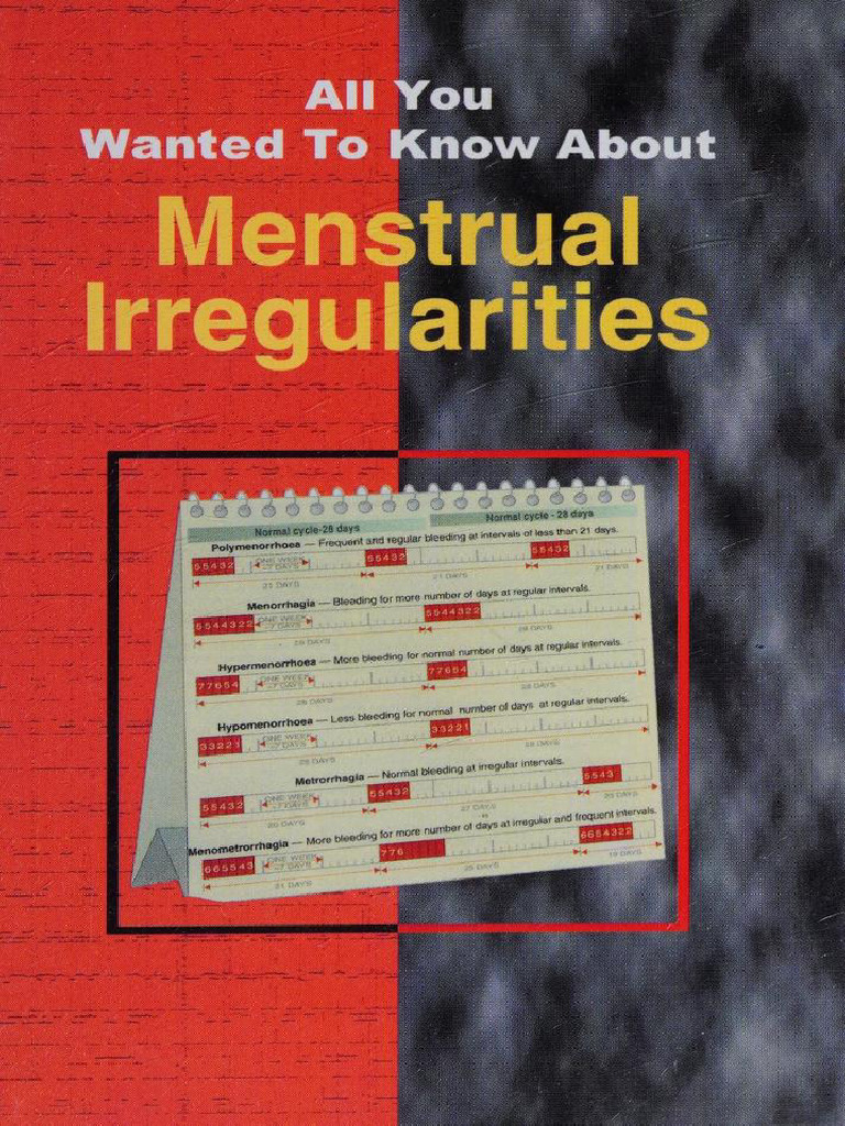 All You Wanted To Know About - Menstrual Irregularities | PDF
