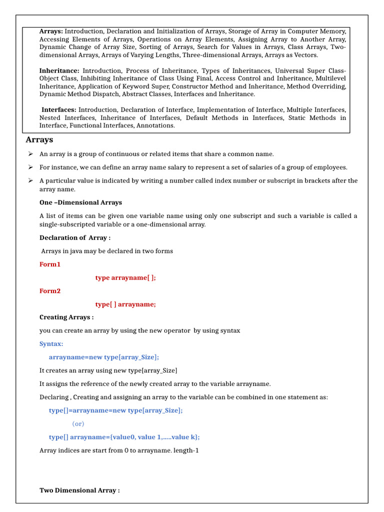 Unit-3 Java (R23) | PDF | Inheritance (Object Oriented Programming ... Unit-3 Java (R23) | PDF | Inheritance (Object Oriented Programming ...