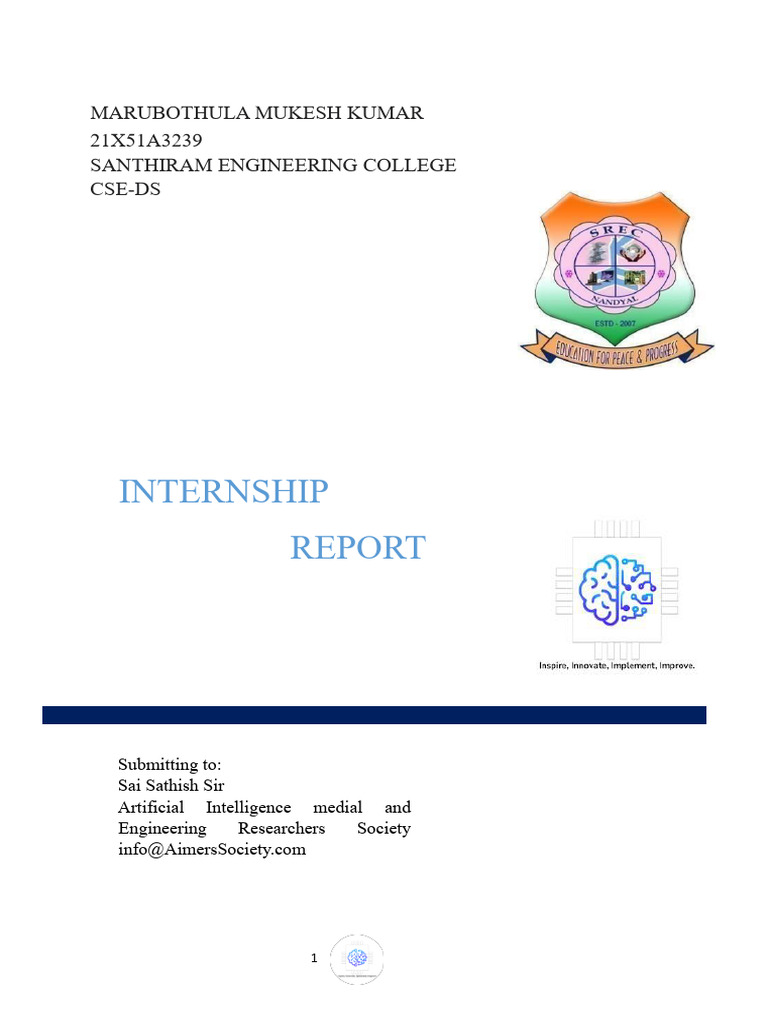 Internship Document | PDF | Computer Security | Security