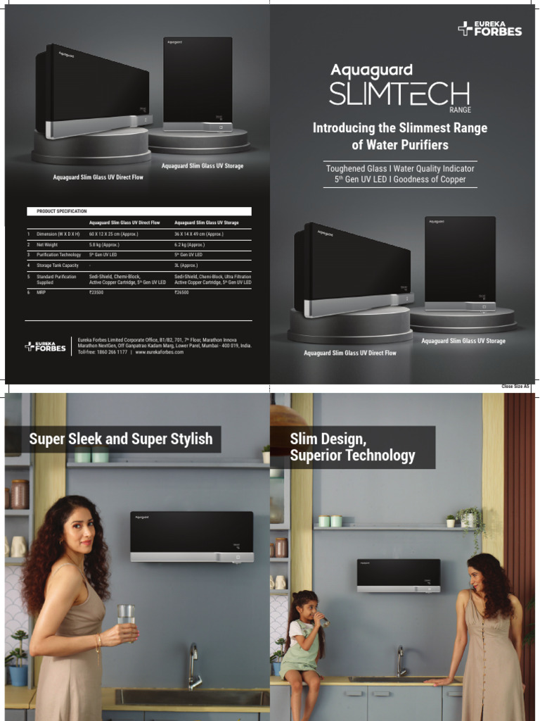 Slim Tech Series Combined Brochure A5 | PDF | Water Purification | Water