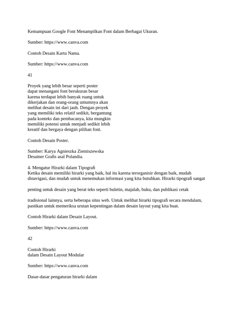 Tipografi dan Hirarki Font dalam Desain | PDF