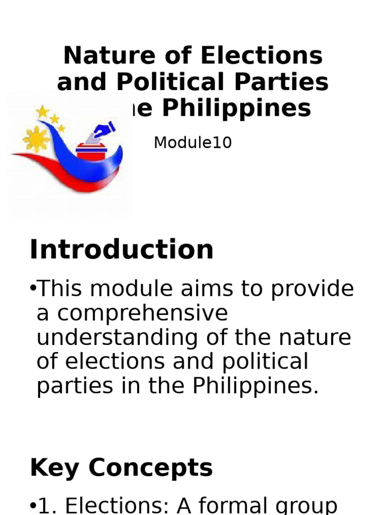 Q2 - PPG - Module 10 - Nature of Elections and Political Parties in The ...