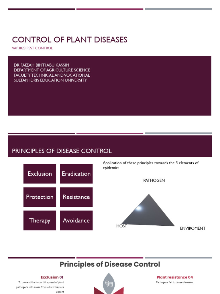 Strategies for Plant Disease Control | PDF | Pathogen | Fungus