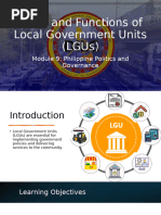 Local Government Units: Roles Explained | PDF | Law