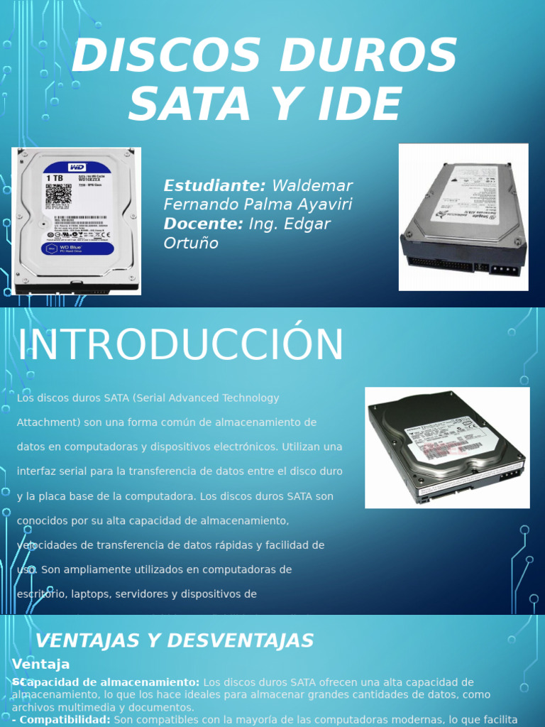 Discos Duros SATA | PDF | Disco duro | Unidad de estado sólido