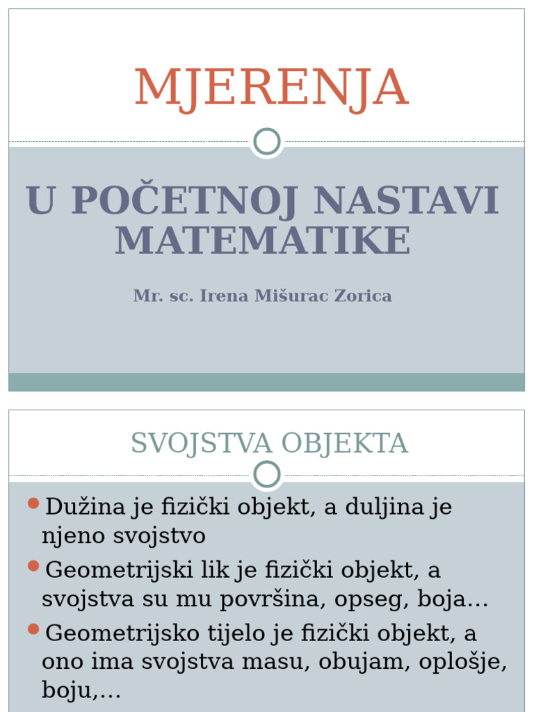 Mjerenje - Radionica | PDF