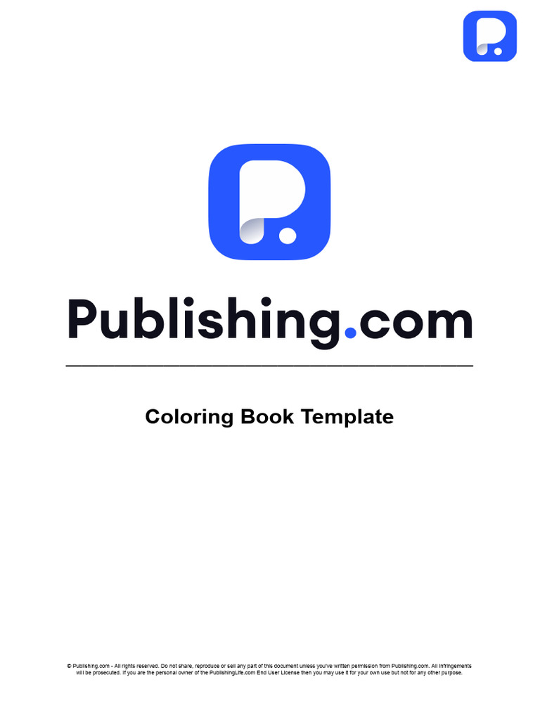 Coloring Book Template | PDF | Games & Activities | Law