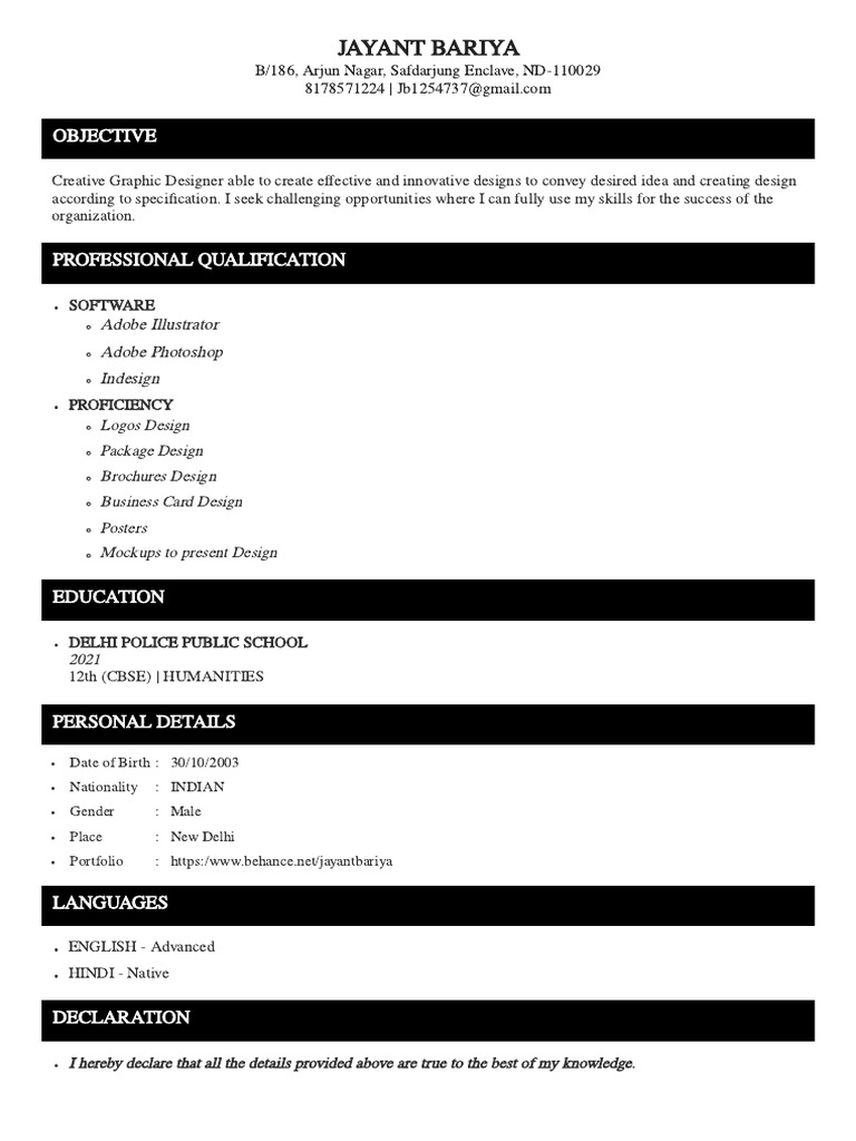 JAYANT BARIYA CV-1 (1)(1) | PDF JAYANT BARIYA CV-1 (1)(1) | PDF