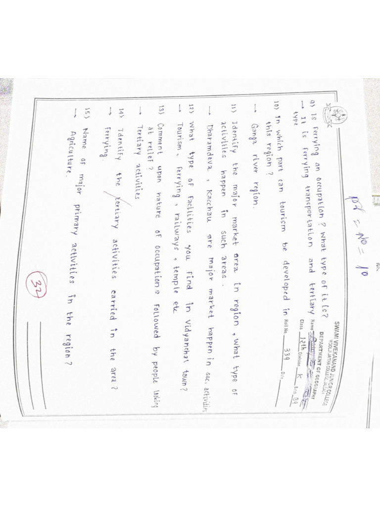 12th Geog - Prac.no.10 | PDF