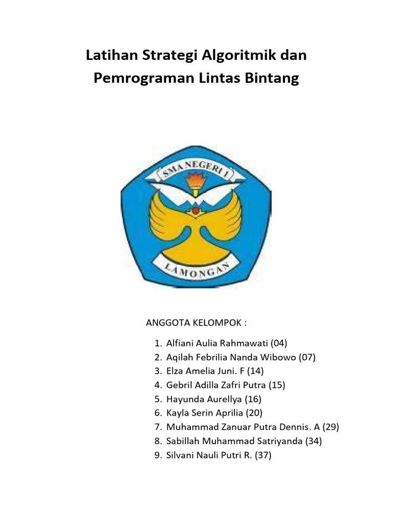 Latihan Strategi Algoritmik Dan Pemrograman Lintas Bintang | PDF ...