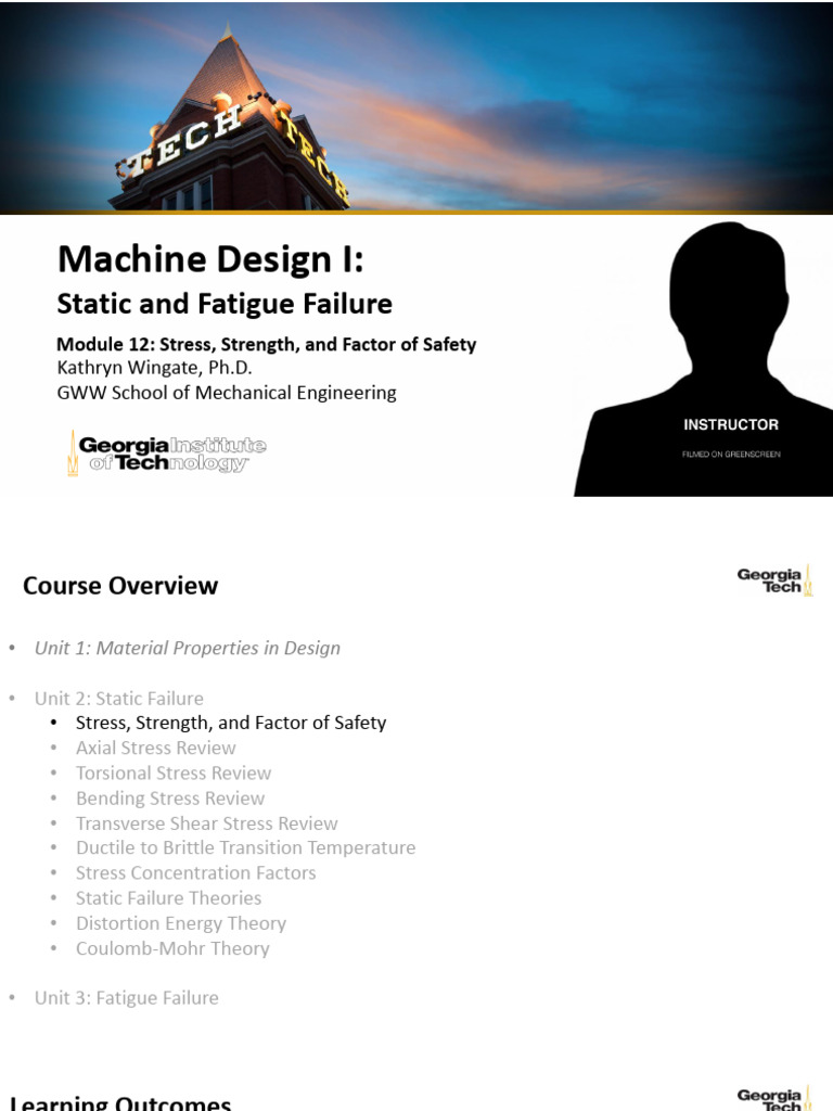 Module 12 Stress Strength and Factor of Safety | PDF | Strength Of ...