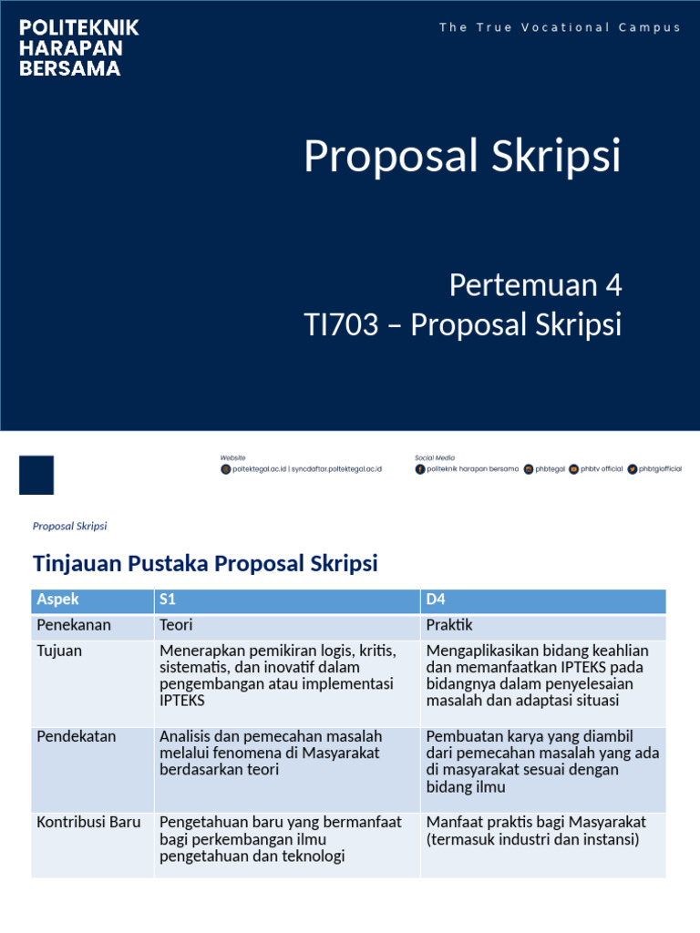 Materi PROPOSAL SKRIPSI 7C Pertemuan 4 Proposal Skripsi | PDF