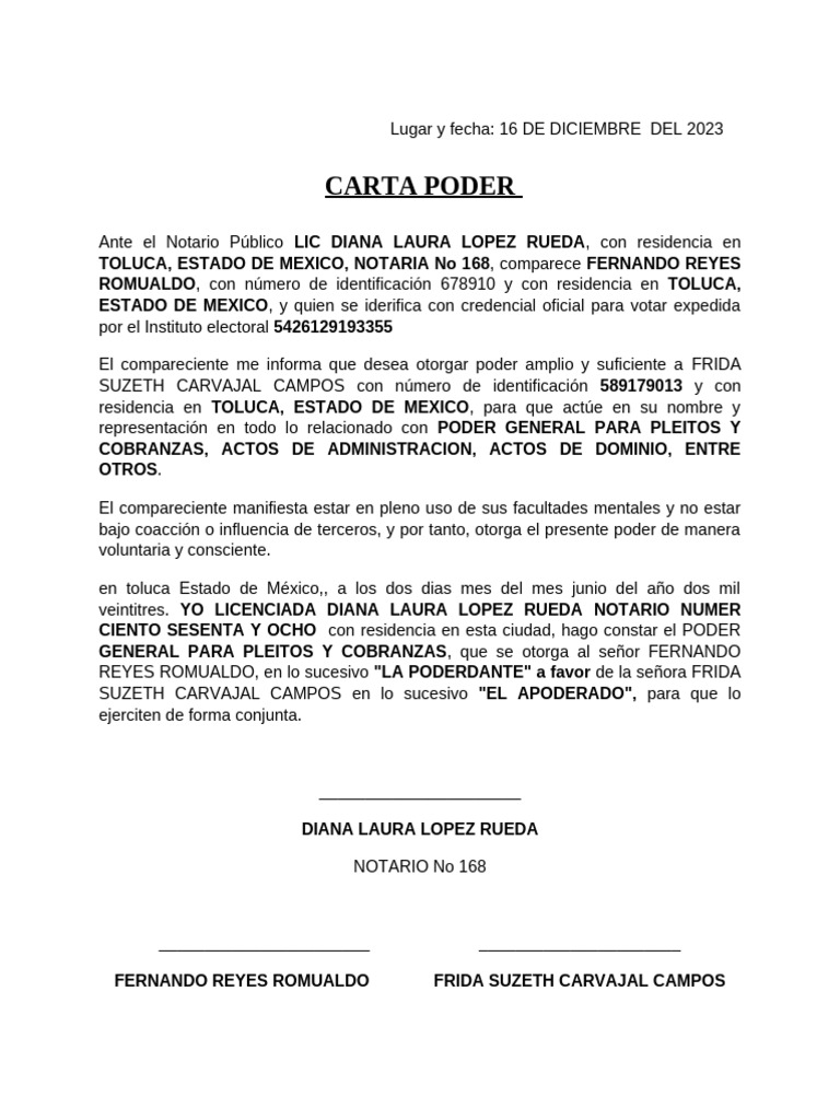 carta-poder-notarial | PDF