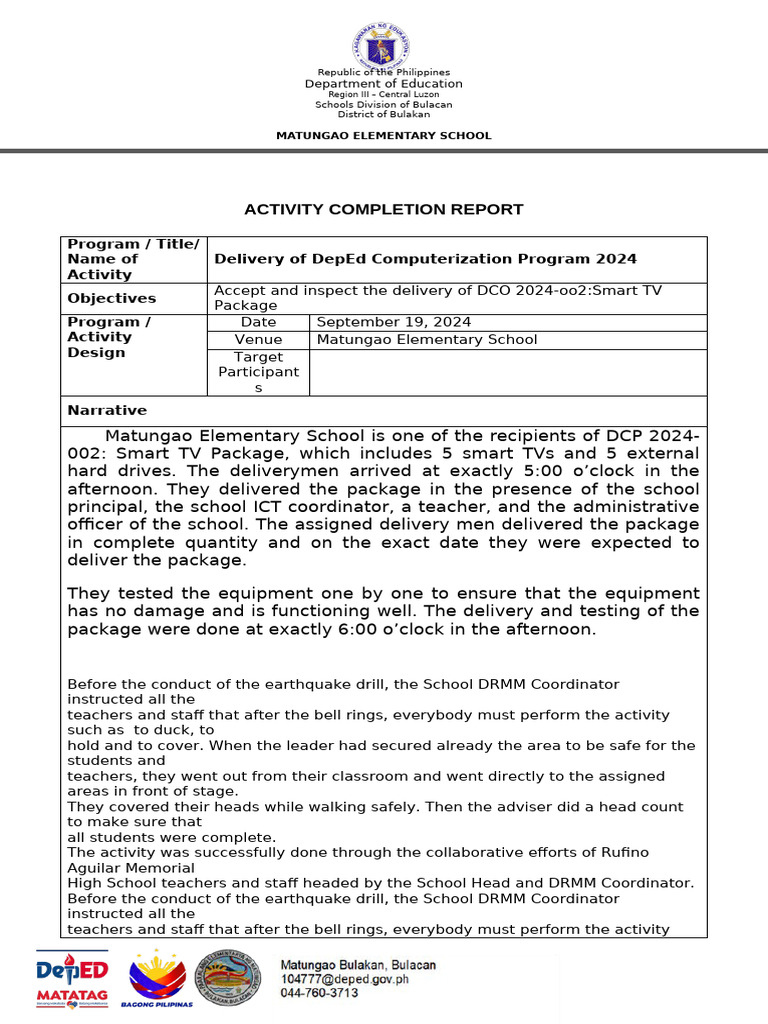 DCP 2024 Smart TV Delivery Report | PDF